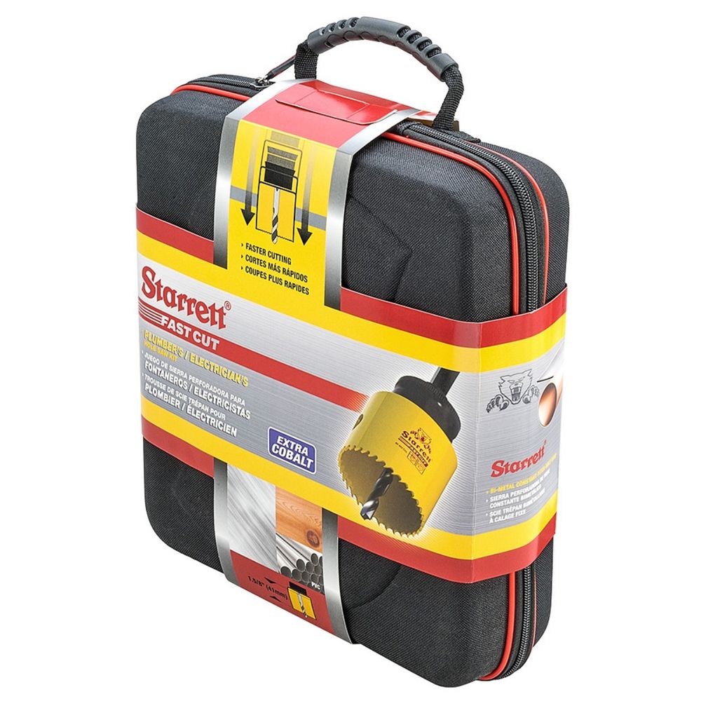 Kit 9 Sierras Copa HSS Bimetal (19 A 64 mm) Starrett - isesacl